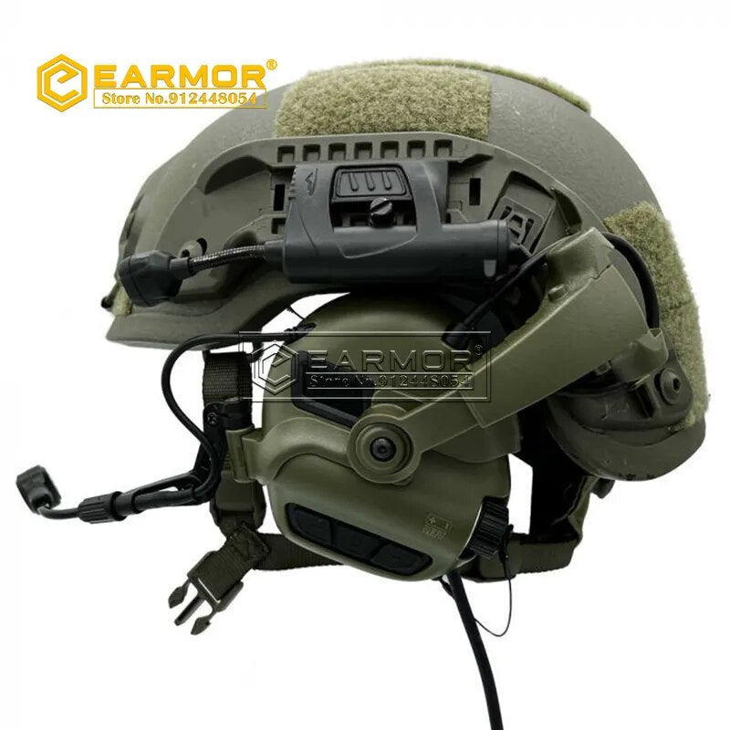 EARMOR M32{X}-MOD4 Tactical Headset Electronic Noise Reduction ...